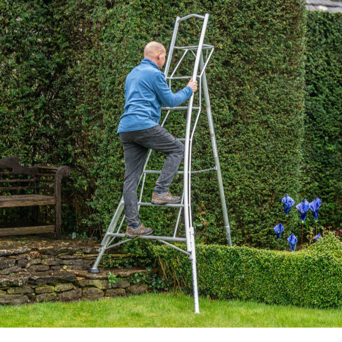 2023 Edition Fully Adjustable Platform Ladder – The Ladder Company