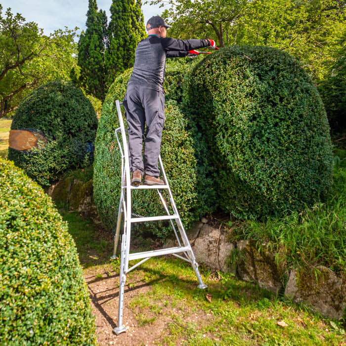 2023 Edition Fully Adjustable Platform Ladder – The Ladder Company